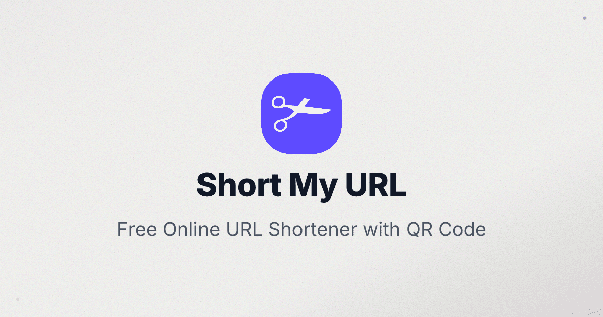 Short My URL — Free Online URL Shortener with QR Code